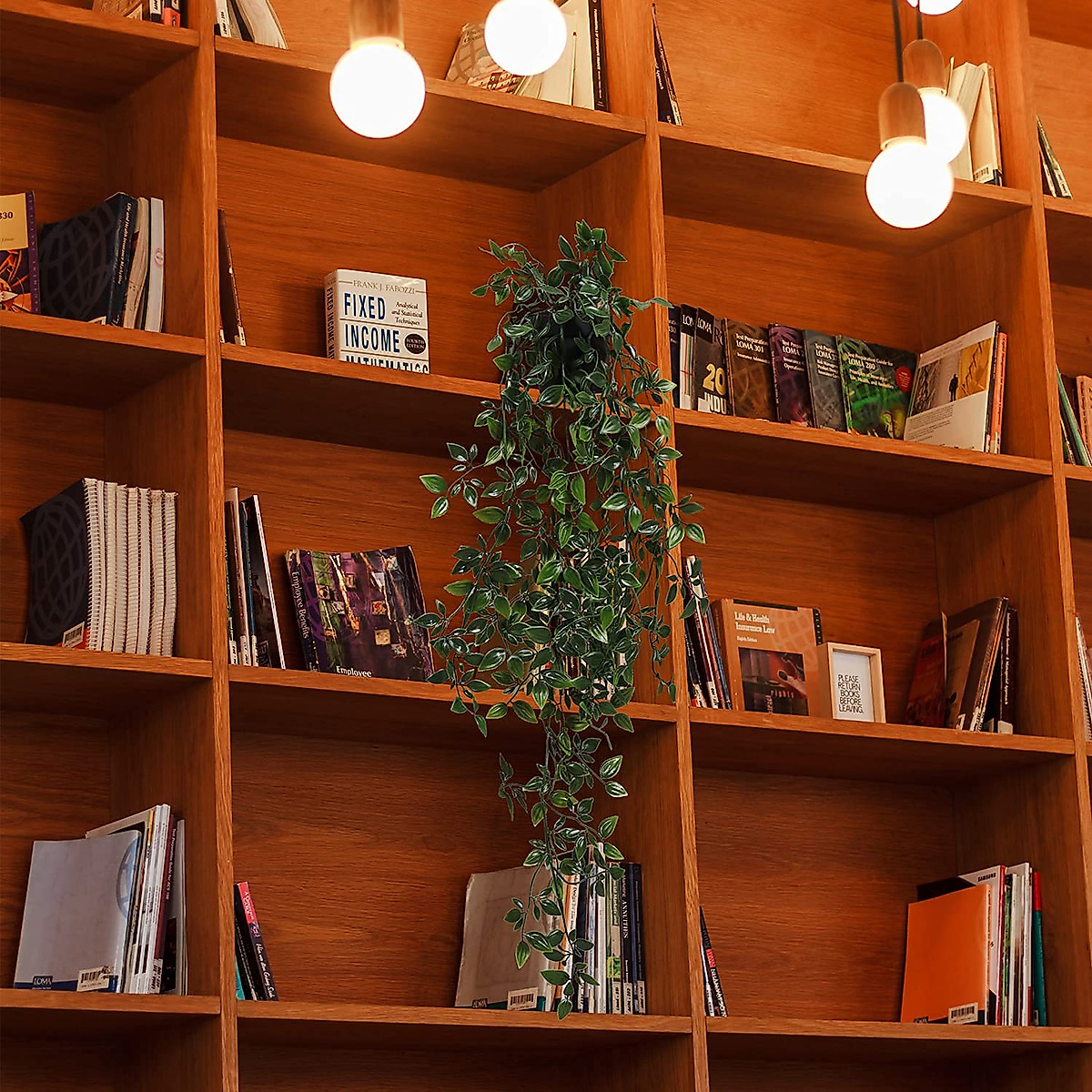 Mizii Artificial Hanging Plants,2 Pack 3ft Ivy Vine Fake Leaves Green Chain for Indoor Outdoor Wall Shelf Home Room Balcony Garden Wedding Decor