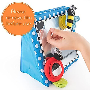 Sassy Tummy Time Floor Mirror | Developmental Baby Toy | Newborn Essential for Tummy Time | Great Shower Gift