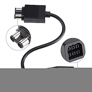 AC Power Supply Converter Transfer Cable Portable for 360 Power Supply on - Black Adapter Slim for a 0ne Console Conversion Power Supply