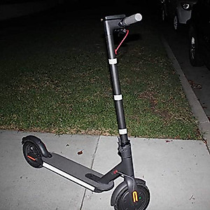 Upstair 1in x 5yds High-Intensity Reflective Tape for Vehicles Bikes Clothes Helmets Mailboxes,Silver & White (1‘’x15’)