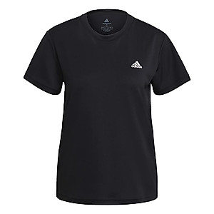 adidas womens Small Logo Tee Black/White 1X