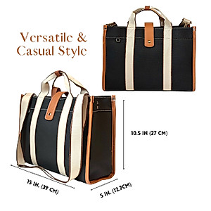 Diaper Tote Bag Messenger Style (Black)