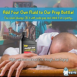 Headlight Fluid Car Gag Gift Makes Hilarious Fun of Automobile Inept Pals. A Hysterical Hit for Secret Santa and White Elephant Parties! Give Your Friend or Frenemy a Funny Prank Product for Cars!