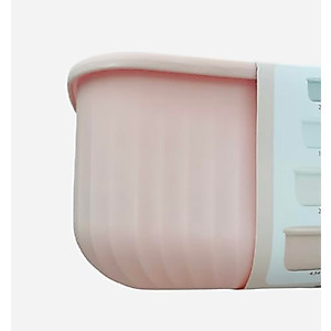 Gourmet Kitchen 8-Piece Plastic Food Storage Container Set with Vented Lids, 4 Sizes (PINK)