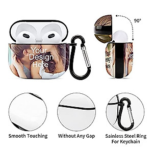 Personalized Airpod Case for Apple AirPod 3, Custom Airpods Case with Your Name & Photo for Men and Women