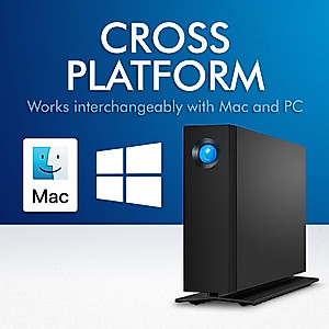 LaCie d2 Professional 10TB External Hard Drive Desktop HDD – USB-C USB 3.0 7200 RPM Enterprise Class Drives, 5 Year Warranty and Recovery Service (STHA10000800)