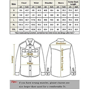 COOFANDY Men's Western Snap Shirts Loose Fit Casual Long Sleeve Embroidered Cowboy Shirts Army Green