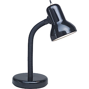 Lite Source LS-211BLK Goosy 15-Inch 60-Watt Desk Lamp, Black