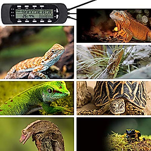 REPTI ZOO Reptile Thermostat Digital Outlet Temperature Timer Troptical or Desert Mode with Day Night Control for Aquarium Reptiles Terrarium Humidistat Mushroom Fermentation,Easy Setup (THC16)