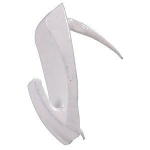 Hillman 122398 Large Wall Biter Picture Hangers White Finish 60lbs Package of 3