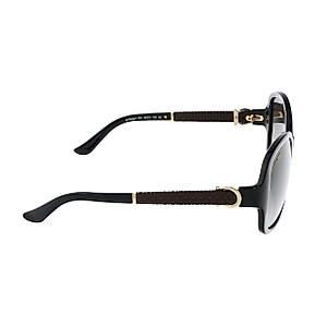 Salvatore Ferragamo SF744SLA 001 Sunglasses Black/Grey Gradient Lenses 59mm