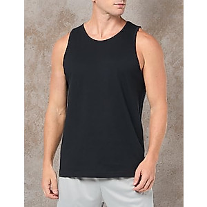 Amazon Essentials Men's Tank Top, Regular-Fit Undershirt, Black, XX-Large