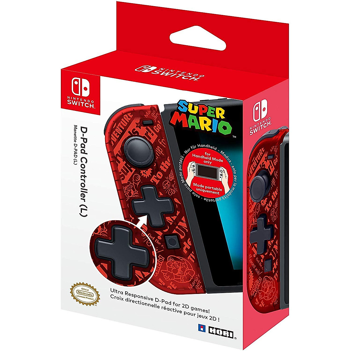 Official Nintendo Licensed D-Pad Joy-Con Left Mario Version for Nintendo Switch