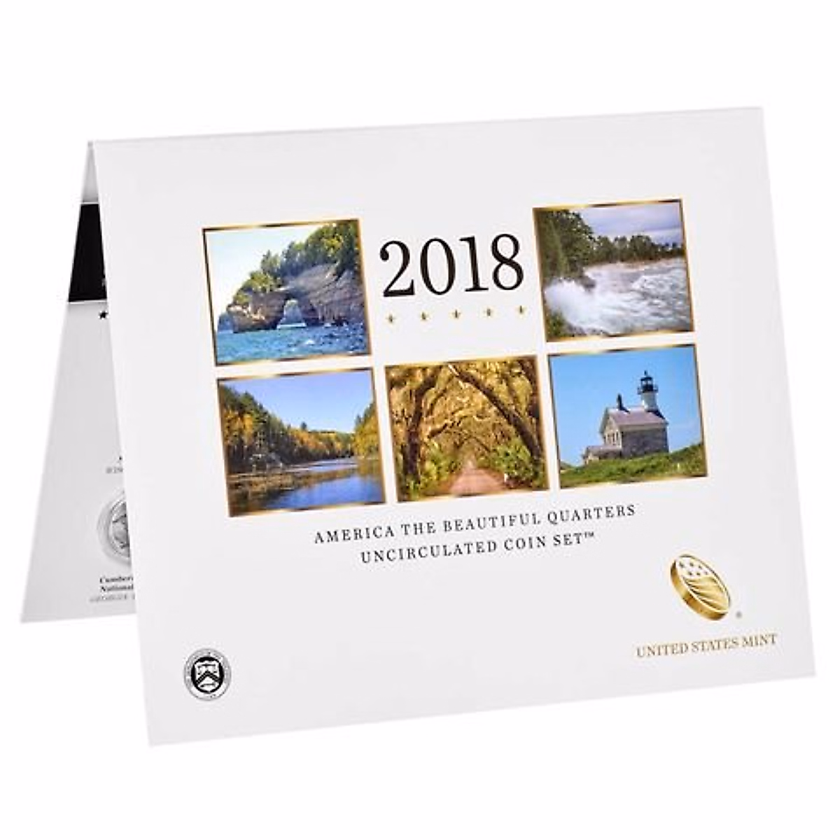 2018 P & D America the Beatiful Quarters Uncirculated Coin Set US Mint Packaged