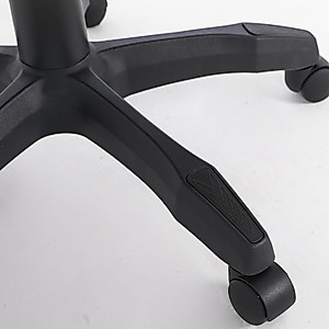 Office Desk Chair Set of 6 Black Home Office Chair Leather, Ergonomics Computer Desk Chairs in Bulk Comfortable Office Chair with Wheels Arm for Work Sturdy