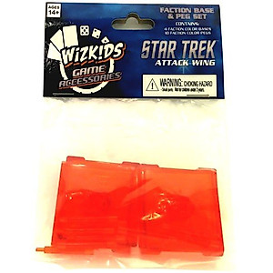 Star Trek Attack Wing: Klingon (Red) Faction Base/pegs Set
