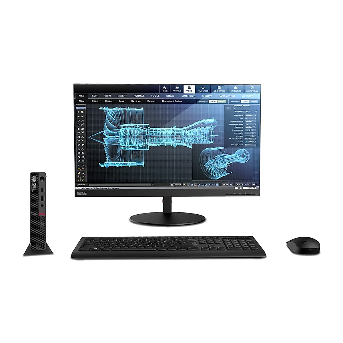 Lenovo ThinkStation P340 30DF001CUS Workstation - 1 x Intel Hexa-core (6 Core) i5-10500 3.10 GHz - 16 GB DDR4 SDRAM RAM - 512 GB SSD - Tiny - Raven Black - Windows 10 Pro 64-bit - English (US) Keyboar