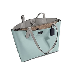 Coach Willow Tote In Colorblock With Signature Canvas Interior