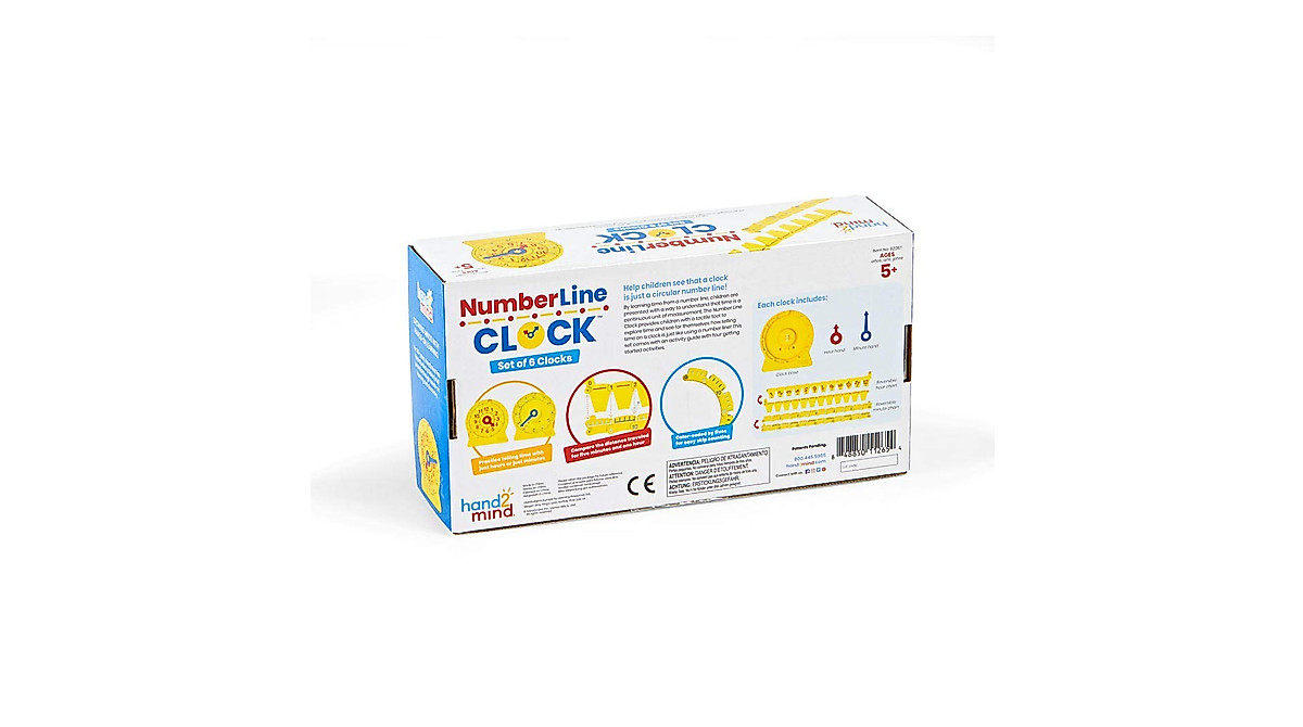 Learn to Tell Time with Hand2mind NumberLine Clock - Educational & Fun