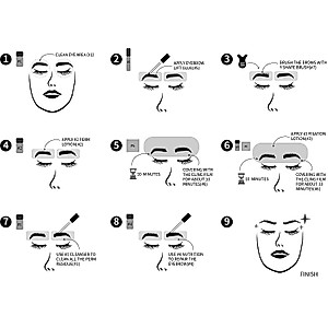 Brow Lamination Kit, Professional Brow Lift Kit, DIY Eyebrow Lamination Kit for Fuller Feathered Eyebrows, Eyebrow Salon at Home, Easy to Use,Keeping Natural Eyebrow Look Long Time