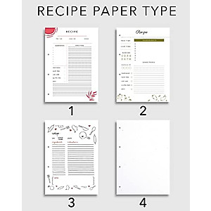 ENJOY THE WOOD Wooden Blank Recipe Book Binder - Personalized Recipe Notebook - Family Cookbook Journal Custom Sketchbook To Write In Organizer by Enjoy The Wood (Medium (A5), Peppers)