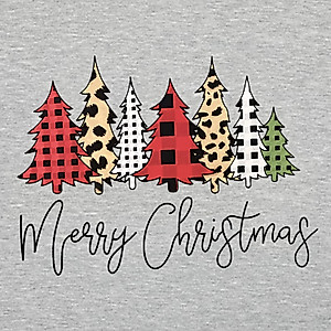 TUEIwiwo Merry Christmas Sweatshirts for Women 2023 Christmas Tree Graphic Print Pullover Sweatshirt Cute Crewneck Christmas Snowman Shirts Tops