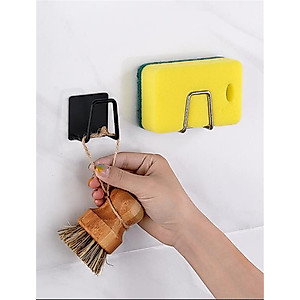 chenyesun Pot Lid Holder, 2 Pairs of Wall Mount Pot Lid Organizer,304 Stainless Steel Self Adhesive Cabinet Door Pot Lid Holder Rack for Kitchen Wall Mount,Freely Adjustable Length