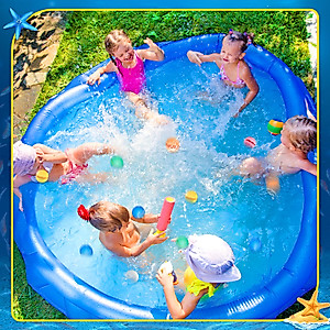 SOPPYCID Water Balloons, 4 Count, Reusable & Attractive, Quick Fill & Self-Sealing, Perfect for Backyard Fights, Pool Parties, Beach Games, Great Summer Gift