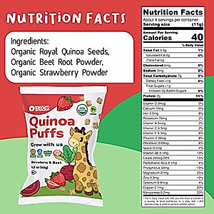 Awsum Snacks Variety Baby Puffs - Happy Healthy Baby Snack - Natural Plant Based Puffed Snacks - Certified USDA Organic Kosher Non GMO Gluten Free Vegan - No Added Sugar - Non-Allergy (12 1.5oz bags)