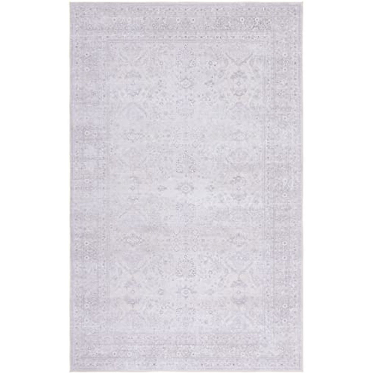 SAFAVIEH Tucson Collection Area Rug - 8' x 10', Beige & Beige, Persian Design, Non-Shedding Machine Washable & Slip Resistant Ideal for High Traffic Areas in Living Room, Bedroom (TSN199B)