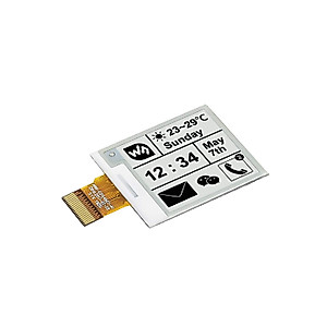 Waveshare 1.54inch e-Paper, 200x200 Resolution Raw Display Compatible with Raspberry/STM32(Without PCB)