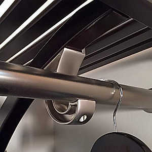 John Louis Home Deluxe 16 in. Deep Solid Wood Closet Organizer, Woodcrest, Espresso Finish