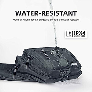 FREETOO Waist Pack Bag Fanny Pack for Men&Women Hip Bum Bag with Adjustable Strap for Outdoors Workout Traveling Casual Running Hiking Cycling (Gray-green)