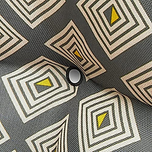 Duck Covers Water-Resistant Indoor/Outdoor Seat Cushions, 19 x 19 x 5 Inch, 2 Pack, Moonstone Mosaic, Outdoor Patio Cushions