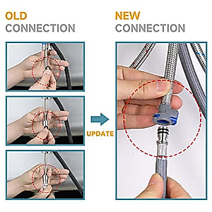 Keonjinn Black Kitchen Faucet with Pull Down Sprayer, Stainless Steel Kitchen Sink Faucet Single Handle Pull Down Kitchen Faucets, High Arc Single Hole Matte Black Kitchen Faucets with Deck Plate