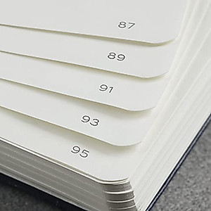 LEUCHTTURM1917 - Notebook Softcover Medium A5-123 Numbered Pages for Writing and Journaling (Dotted, Black)