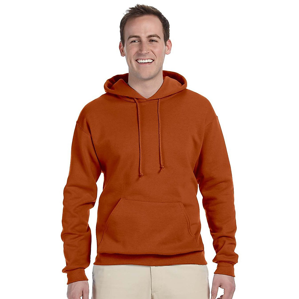 Jerzees 8 oz. NuBlend 50/50 Pullover Hood, Texas Orange - Medium
