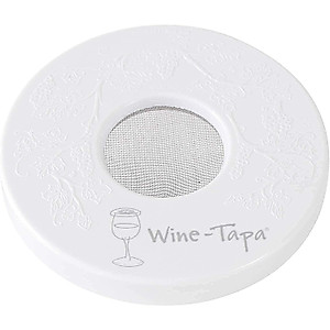 Wine Tapa Drinking Glass Covers-Keep Bugs Away from Wine Glasses Outdoors - Use as Cover for Coffee Mugs, Soda Cans, and Drinking Glasses, Set of 4 No Spill Drink Covers (Cheers)