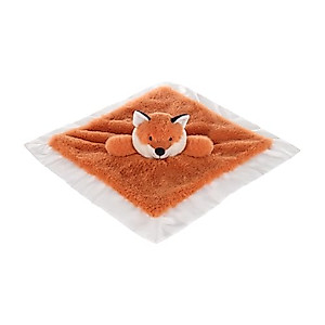 Apricot Lamb Stuffed Animals Yellow Fox Soft Security Blanket Infant Nursery Character Blanket Luxury Snuggler Plush Baby Lovey(Yellow Fox, 14 Inches)