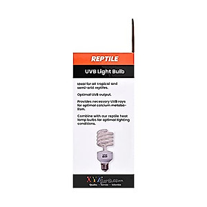 XYZReptiles 26 Watt Reptile UVB Bulb 5.0 Reptile Light (2 Pack Bulbs)