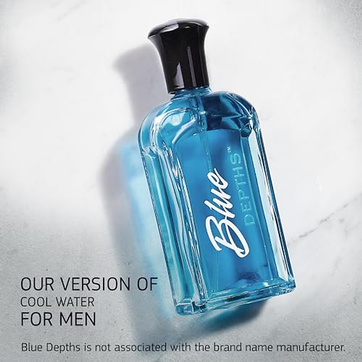 PB ParfumsBelcam Blue Depths Eau de Toilette Spray - Fresh Aquatic Scent (2.5 Fl Oz)