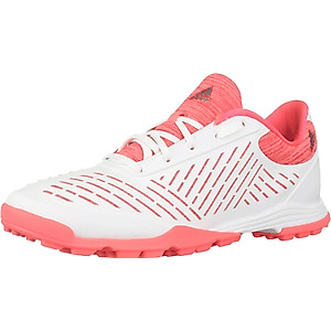 adidas Women's Adipure Sport 2 Golf Shoe, FTWR White/red Zest/Active Pink, 8.5 M US