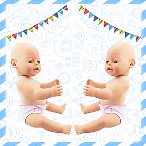 DC-BEAUTIFUL 4 Pack Baby Diapers Doll Underwear for 14-18 Inch Baby Dolls, Suitable for Infant Dolls Baby Girls