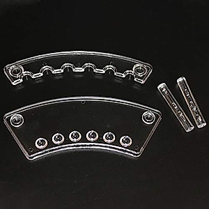 Plastic Pen Holder, Set of 4 Plastic Pen Holder Display Stand 6-Slots Pen Display Stand Eyebrow Pen Stand Makeup Brush Rack Organizer for Home Office & Store Use (Clear)