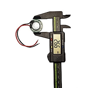 1in Speaker 26mm 8 ohm 1/4 Watt (0.25w) Nominal / 1/2 Watt (0.5 w) Maximum Power Output - Green Plastic Shell with 4 in (104 mm) Wires