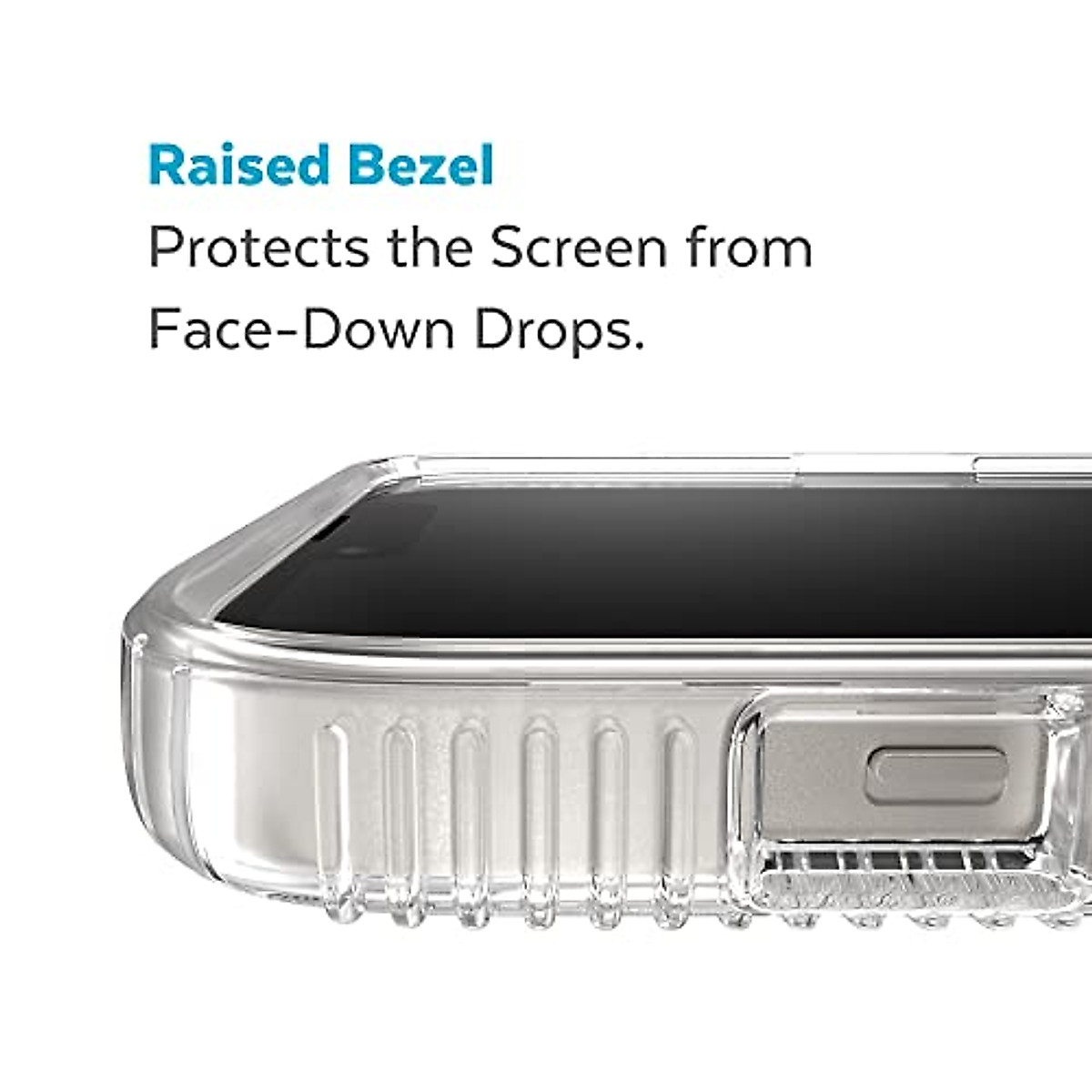 Speck Clear iPhone 15 Plus & 14 Plus Case - Slim Phone Case with Drop Protection, Scratch Resistant & Anti Yellowing Case with No Slip Grip for iPhone 15 Plus & 14 Plus 6.7 Inch Model - GemShell Grip