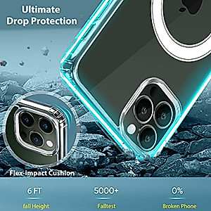 HVDI Clear Magnetic Case for iPhone 11 Pro Max with Mag-Safe Wireless Charging,Soft Silicone TPU Bumper Cover,Thin Slim Fit Hard Back Shockproof Anti-Yellow Protective Case for iPhone 11 Pro Max 6.5In