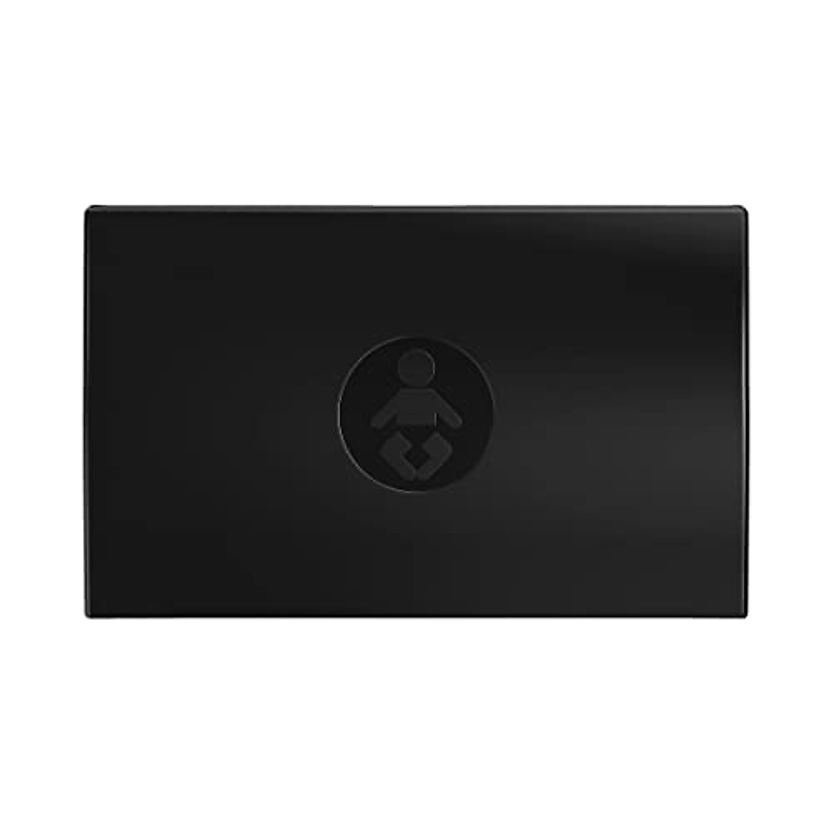 Foundations 300-EH Elements Horizontal Wall Mounted Baby Changing Station with Safety Straps for Commercial Restrooms (Black)