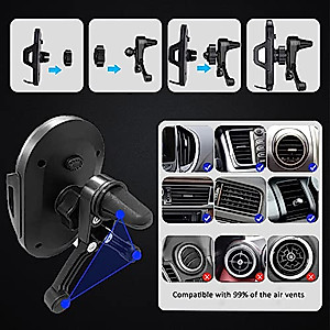 Qidoe Phone Mount for Car, Car Phone Holder Mount Universal Hands-Free 4 in 1 Cell Phone Holder for Car Dashboard/Air Vent/Desk/Windshield Car Phone Mount for All Smartphones Even with Thick Case