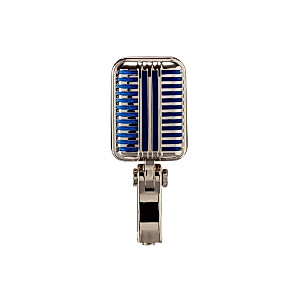 Monoprice Memphis Blue Classic Dynamic Microphone - Unidirectional, Retro-Style with Pop-Free On/Off Switch and Protective Case - Stage Right Series